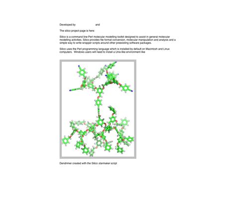 Silico A Perl Molecular Modelling Toolkit