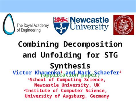 ppt combining decomposition and unfolding for stg synthesis
