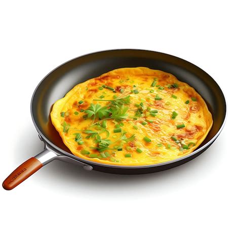 Premium Ai Image Isolated Of Classic French Omelette With A Non Stick
