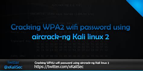cracking wpa2 wifi password using aircrack ng kali linux 2 kali linux