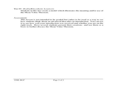 3 Differential Calculus Lesson Plan For 12th Higher Ed Lesson Planet