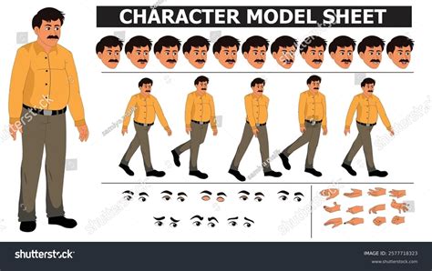 Indian Young Man Sprite Sheet Rigged Stock Vector Royalty Free 2577718323 Shutterstock