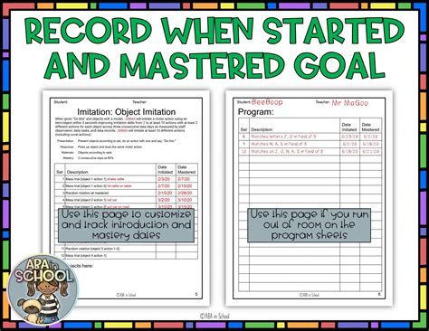 IEP Goals And Objectives Examples With Progress Monitoring ABA In Babe