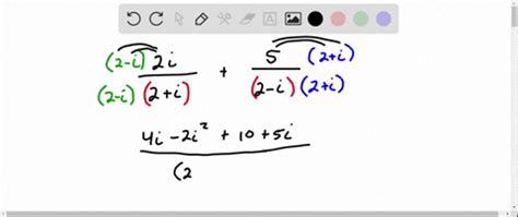 SOLVED Performing Operations With Complex Numbers Perform The Numerade