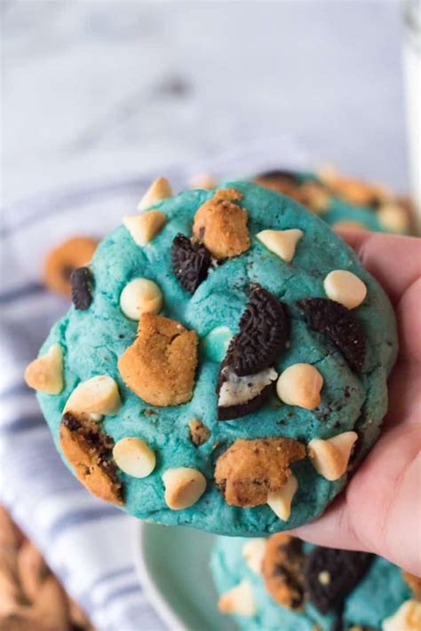Cookie Monster Cookies Everyday Family Cooking