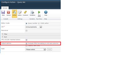 Rich Text Emails Sent As Plain Text After Query List Action Community