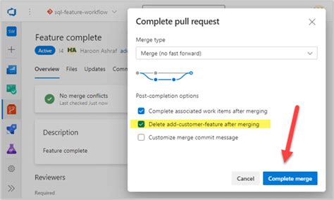 Git Branch For New Features In Sql Database Project