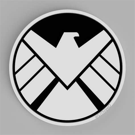 Marvels Shield Logo Marvel Coasters By Sjthreed Download Free Stl