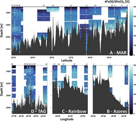 Vertical Sections Of The Measured Dfeii As A Percentage Of Dfeii 0 Download Scientific