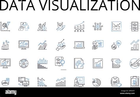 Data Visualization Line Icons Collection Information Display Graphic