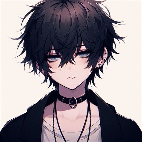 Emo Boy Pfp In 2025 Black Hair Anime Guy Anime Guys Anime Boy Hair