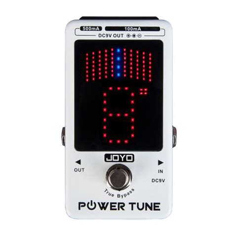 joyo jf 18r power tune guitar pedal tuner bass tuner and 8 port guitar