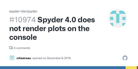 Spyder Does Not Render Plots On The Console Issue Spyder Ide Spyder GitHub