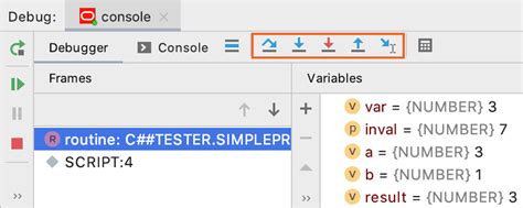 Step Through The Program Datagrip