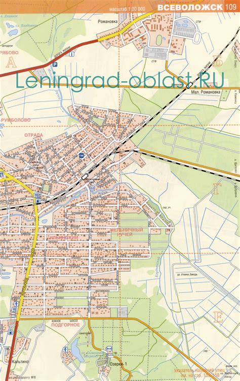 Карта Всеволжска Ленобласти Подробная карта улиц города Всеволжск с номерами домов B0