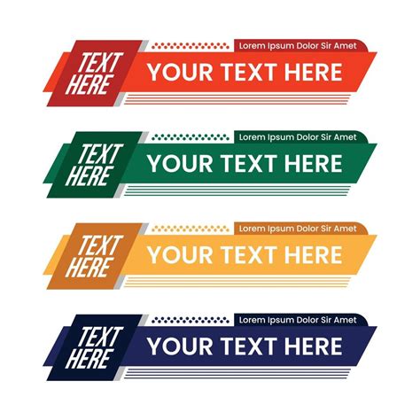 Lower Third Vector Template Design 12828081 Vector Art At Vecteezy