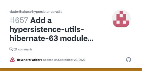Add A Hypersistence Utils Hibernate 63 Module For Hibernate 63 · Issue