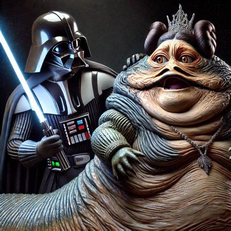 Darth Vader And Daughter Leia Hutt By G3na1 On Deviantart