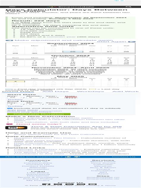Calculate Duration Between Two Dates Results 2 Pdf