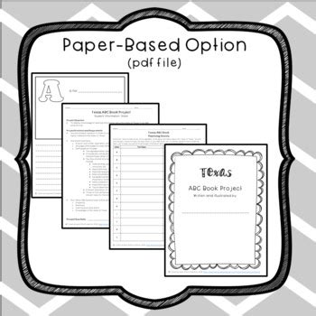 Texas ABC Book Research Project Digital And Paper Based TPT
