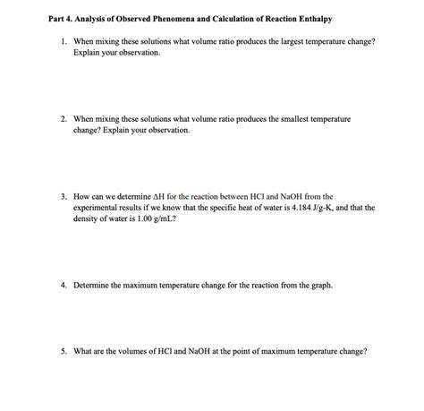 Solved Understanding Enthalpy In Neutralization Reactions Chegg