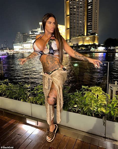 Katie Price Shows Off Huge New Thong Tattoo On Her Lower Back As She