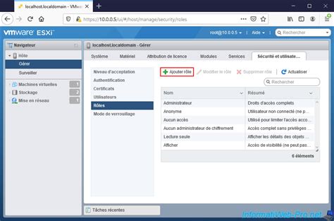 Manage Roles Users And Permissions On Vmware Esxi 70 And 67 Vmware