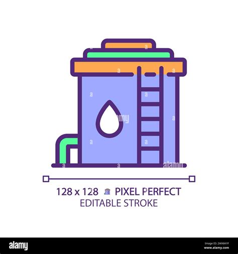 Water Reservoir Rgb Color Icon Stock Vector Image And Art Alamy