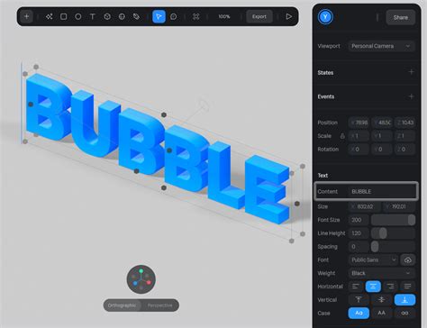 How To Create An Animated 3d Bubble Text Effect In Spline Envato Tuts
