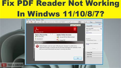 How To Fix PDF Reader Not Working In Windows 11 10 8 7 Adobe Reader DC