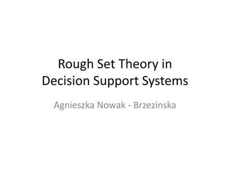 rough set theory