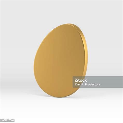 부활절 닭고기 달걀 황금 슬림 3d 장식 요소 아이소 메트릭 동적 디자인 현실적인 벡터 0명에 대한 스톡 벡터 아트 및 기타