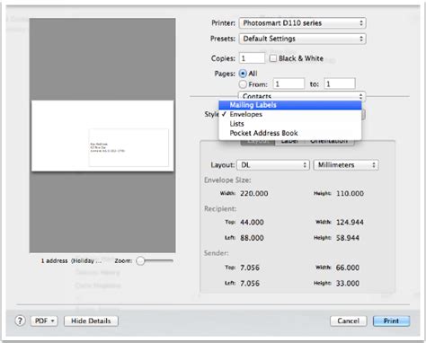How To Make Address Labels On My Mac Peredge