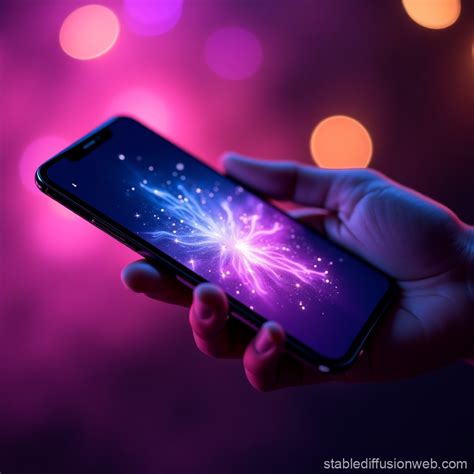 Magical Smartphone Lock Screen Stable Diffusion Online