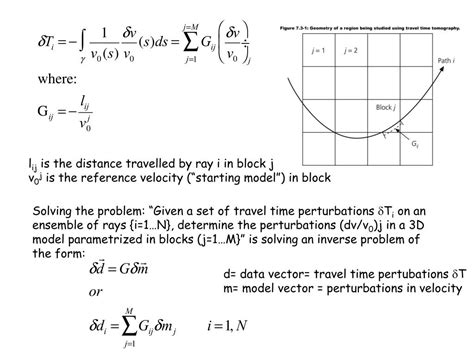 Ppt Geophysical Inverse Problems With A Focus On Seismic Tomography Powerpoint Presentation