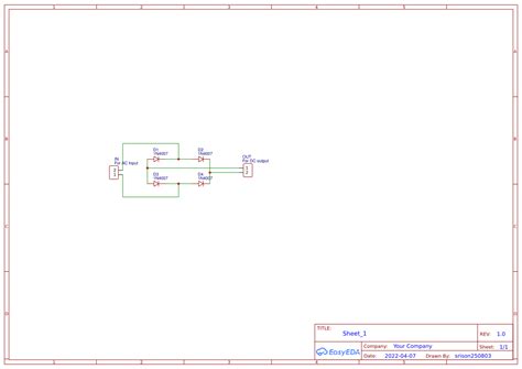 Full Wave Rectifier EasyEDA Open Source Hardware Lab