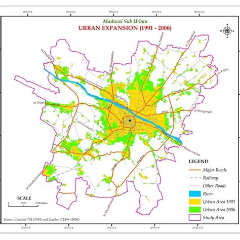 Pdf Identification Of Urban Sprawl Pattern For Madurai Region Using Gis