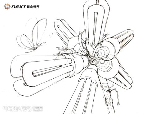 기초디자인 2021 숙명여대 정시기출 주제부 연출 표현 삼파장전구 집게전선 송파 넥스트 미술학원 미술학원