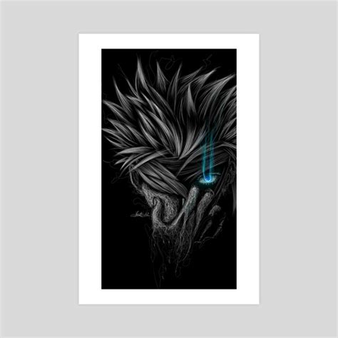 Gojo Satoru From Jujustu Kaisen Anime With Scribble Art An Art Print