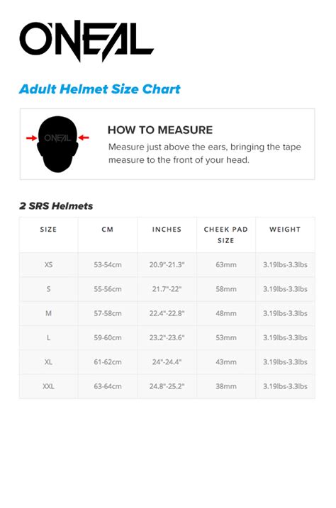 Oneal Helmet Size At Marcus Riedel Blog