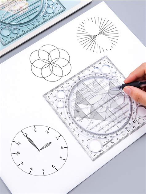 Creative Clear Multifunction Ruler