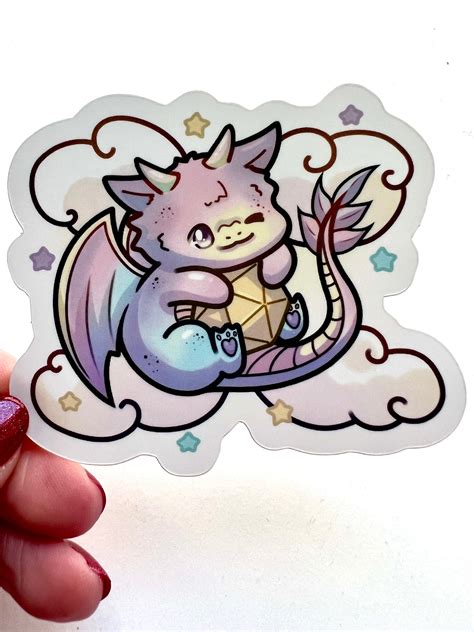 Rainbow Chibi Dragon Sticker The Griffons Nest