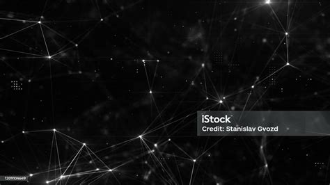 많은 빛나는 라인과 입자의 추상 신경총 구조 연결 개념입니다 디지털 컴포지션 및 광학 플레어를 갖춘 창의적인 기술 적 배경 3d