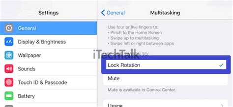 How To Rotate Screen On IPad ITechTalk