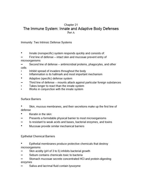 Chapter 21 Part 1 Pdf Immune System Antigen