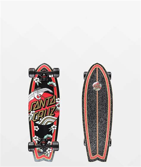 Santa Cruz Crane Dot Shark 275 Cruiser Skateboard Complete Mall Of