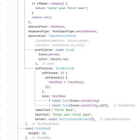 text form with validation in flutter project spire view tech