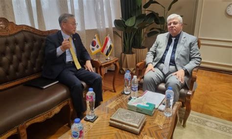 Egyptian Higher Education Minister Korean Ambassador Discuss Cooperation On Science Technology