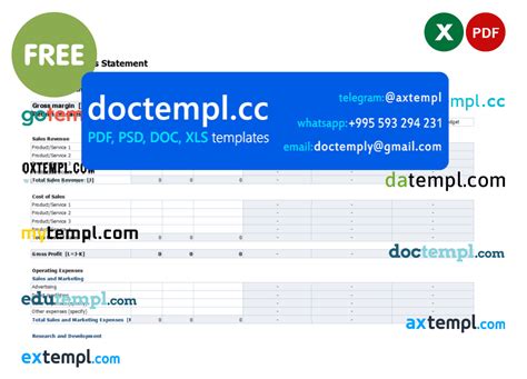Variable Costing Income Statement Template In Excel And Pdf Format Version 2