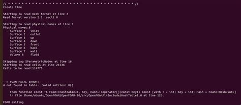 Error While Running Gmshtofoam Ropenfoam